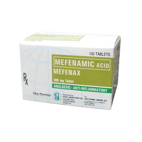 MEFENAX Mefenamic Acid 500mg Tablet 100's price in the Philippines ...